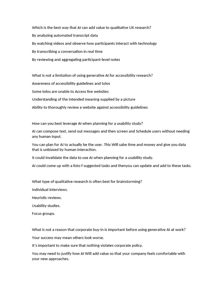 Which Is The Best Way That AI Can Add Value To Qualitative UX Research ...