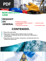 Seguridad en Sustancias Químicas NOM-005 | PDF | Ventilación (Arquitectura) | Incendios