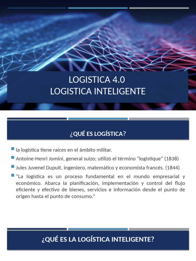 LOGISTICA 4.0 | PDF | Logística | Internet de las Cosas