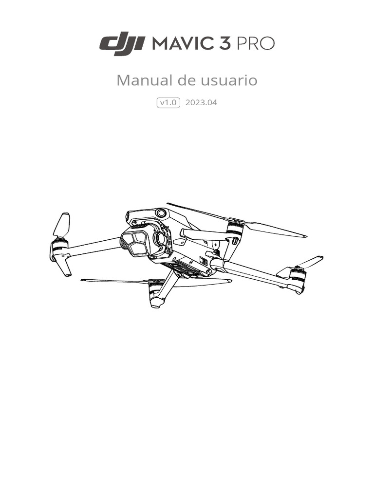 DJI Mavic 3 Pro User Manual-ES | PDF | Quitarse | Control remoto
