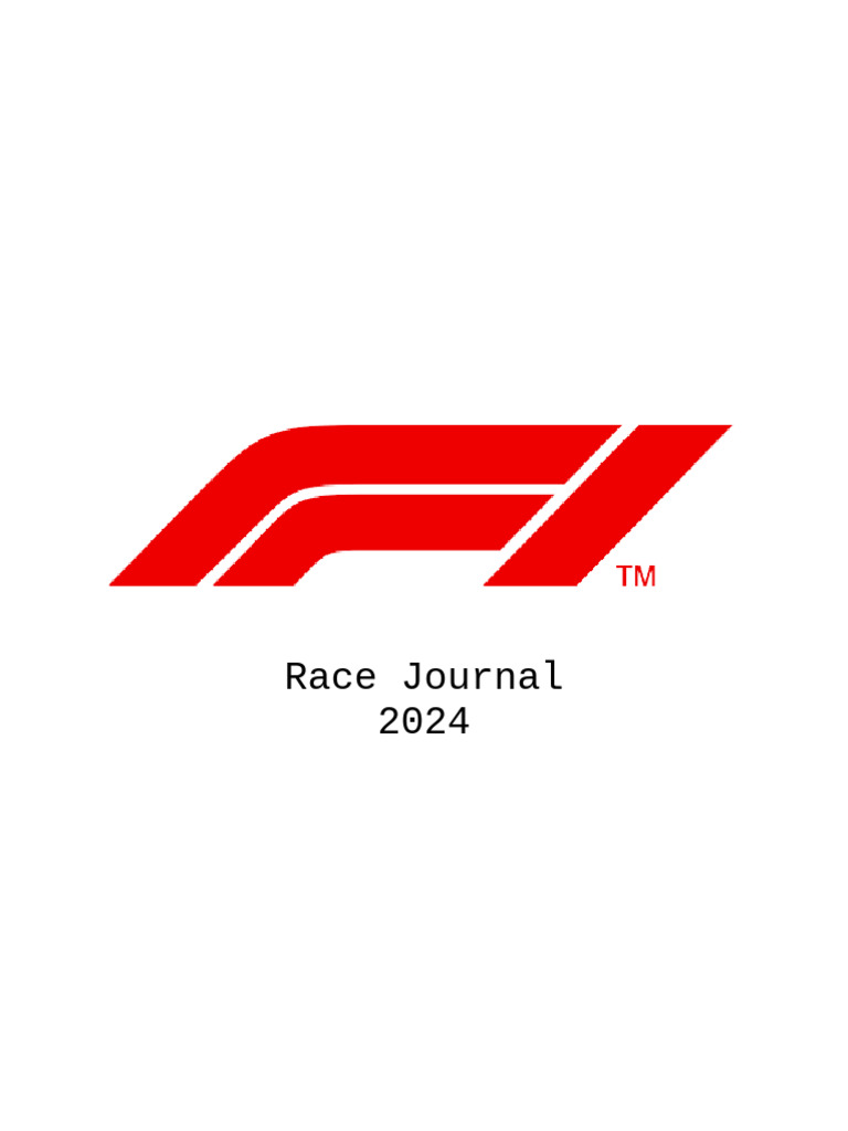 F1 Race Journal | PDF