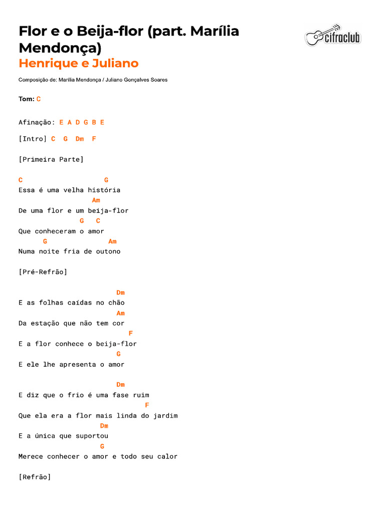 Ukulele - A Flor e o Beija-Flor | PDF