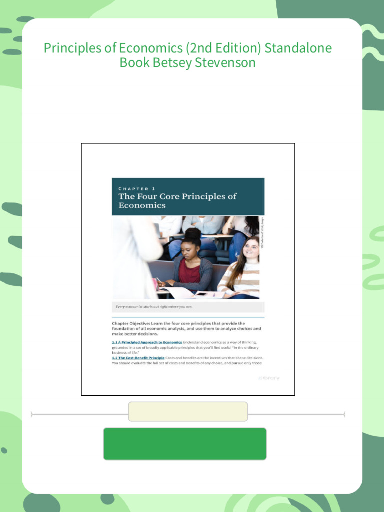 Principles of Economics (2nd Edition) Standalone Book Betsey Stevenson ...