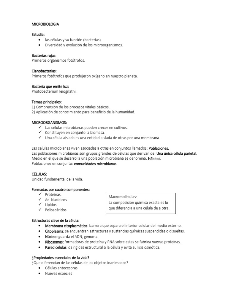 Resumen Micro I. 1er Parcial | PDF | Fagocito | Sistema inmune