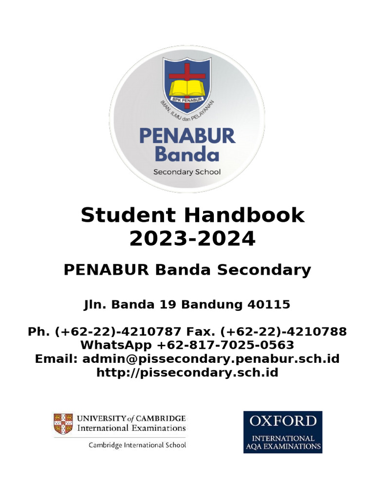 Student Handbook Example | PDF | Learning | Educational Assessment