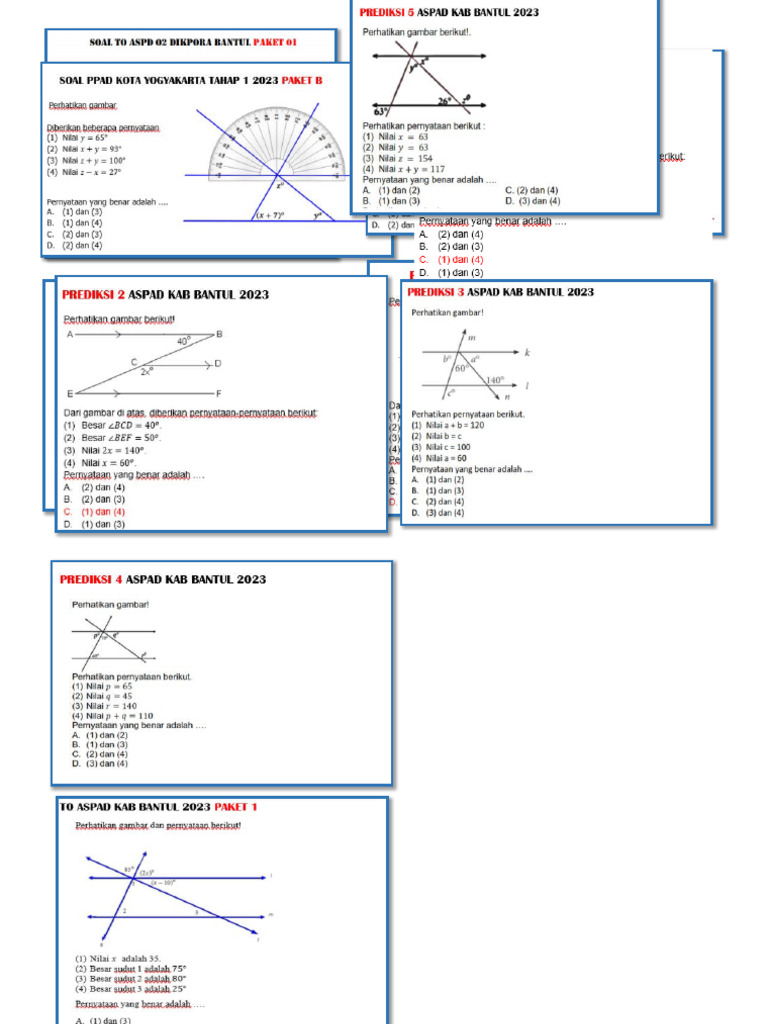 Soal Aspd Sudut | PDF
