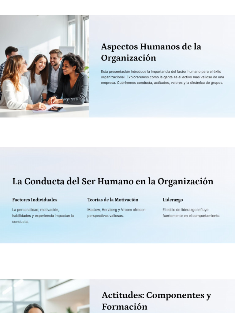 Aspectos Humanos de La Organización | PDF