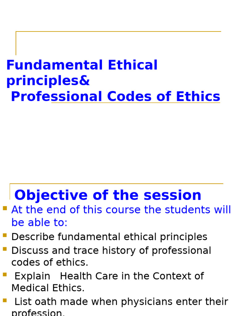 Ethical Principles | PDF | Autonomy | Justice