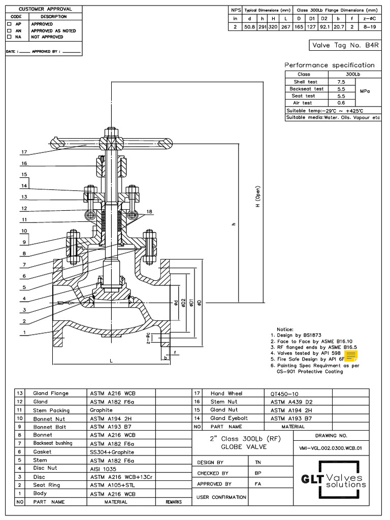 Ga Drawing For Approval (Vso.24.09-02995-01) | PDF