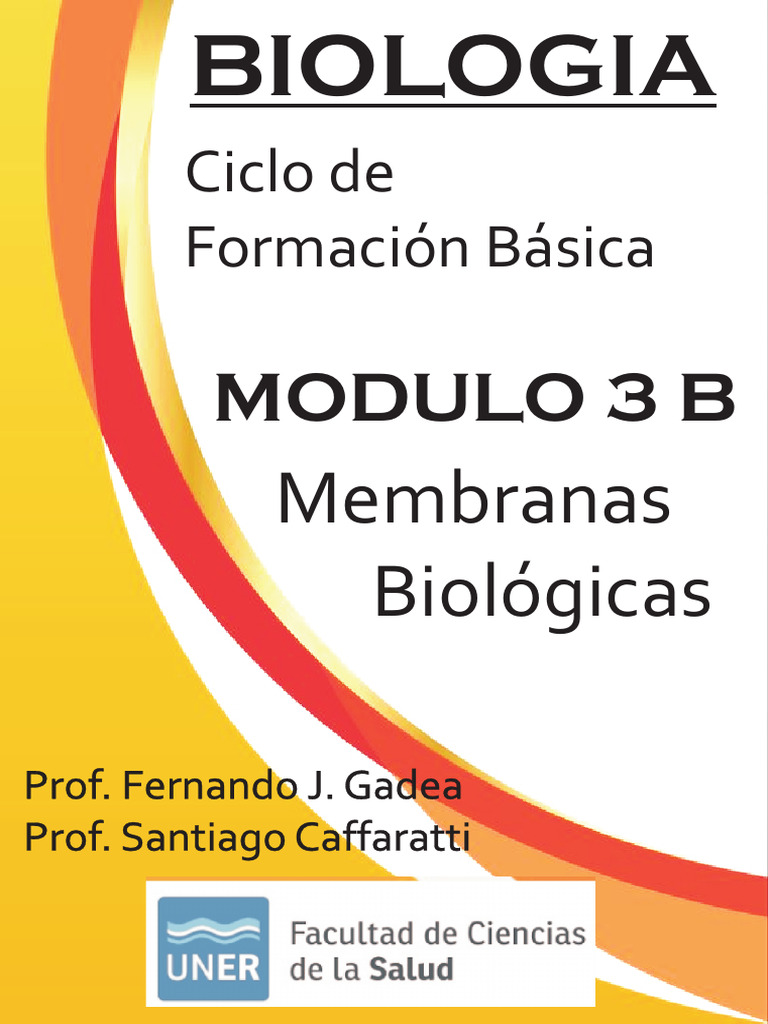 Membranas Biológicas Modulo 3b | PDF | Membrana celular | Biología Celular)