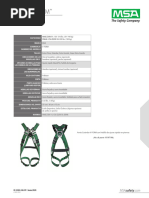 Ficha Técnica Arnés V-FORM™ MSA | PDF