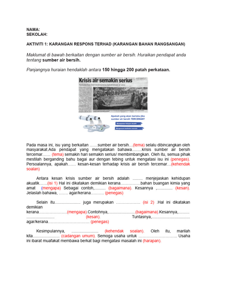 Pl029 - Tugasan Karangan Bahan Rangsangan | PDF