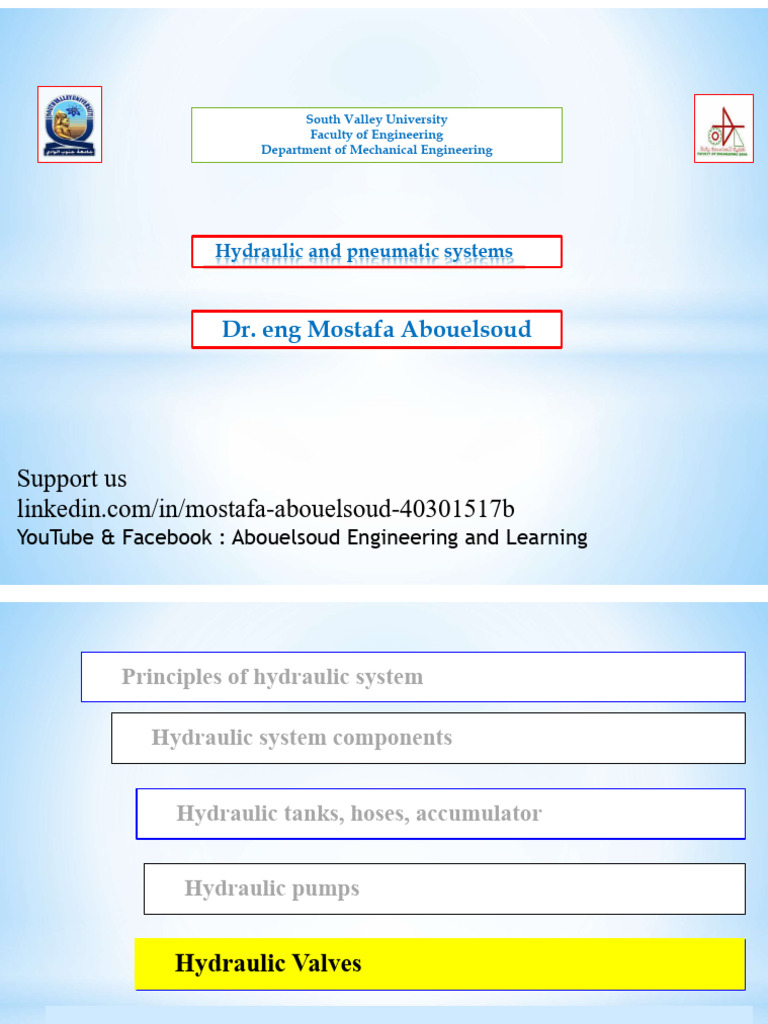محاضرة DCV | PDF | Valve | Actuator