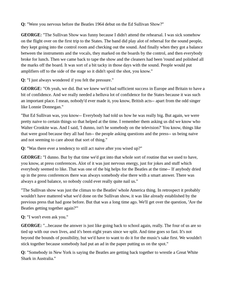 George Harrison's 1977 Musical Hiatus | PDF | Albums | George Harrison