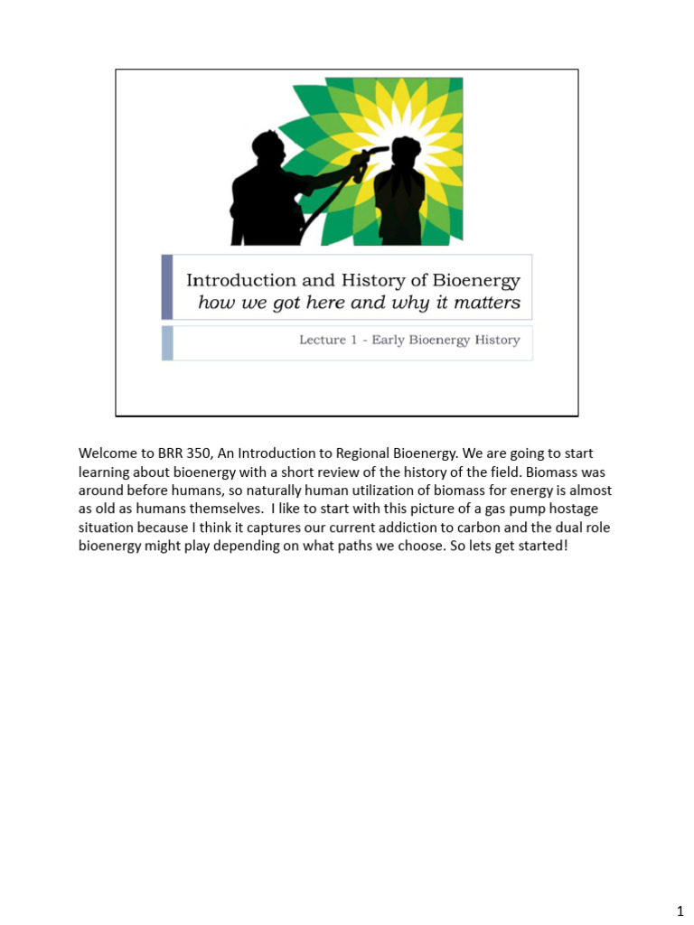 History of Bioenergy and Ethanol Use | PDF | Petroleum | Kerosene