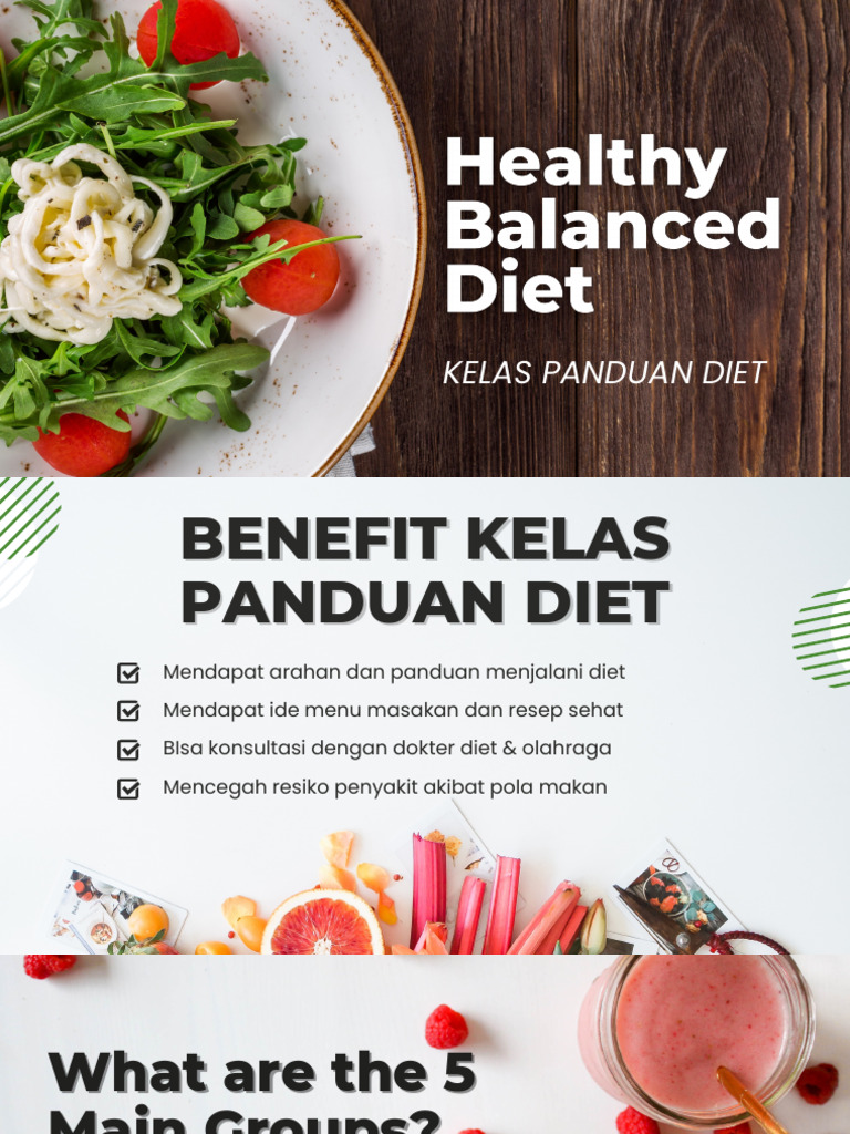 Brown Colorful Healthy Diet Presentation | PDF
