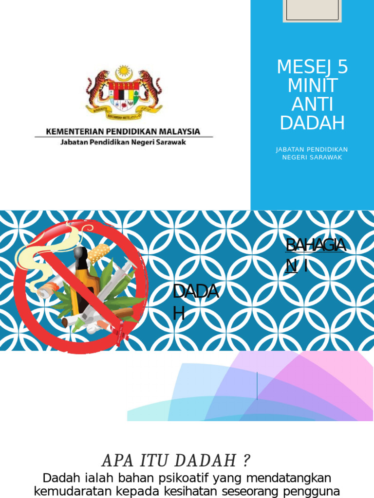 5 Minit Anti Dadah 2025 JPN Sarawak | PDF