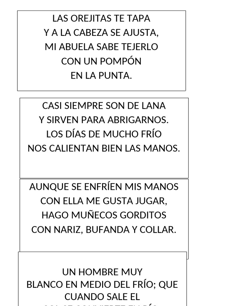 Adivinanzas de Invierno | PDF