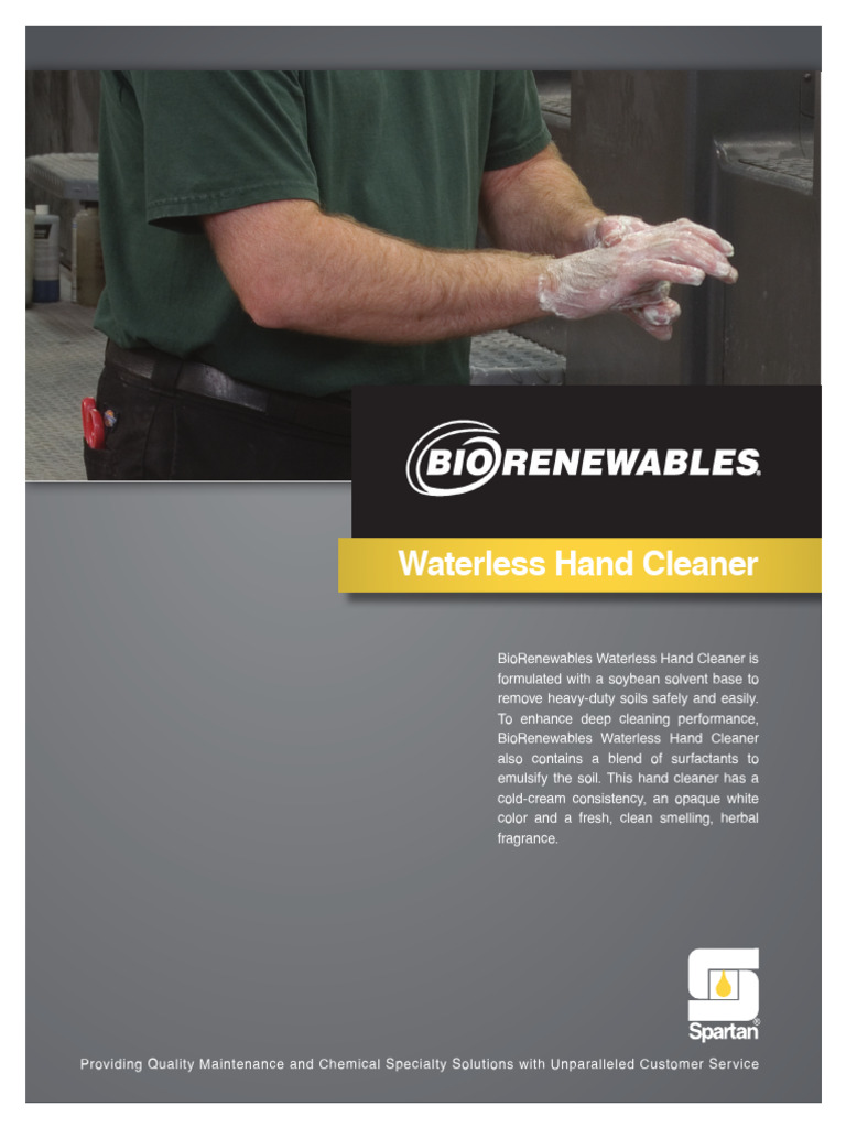 l2960 Biorenewables Waterless Hand Cleaner | PDF | Volatile Organic ...