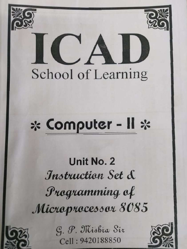 Instruction Set and Programming of Microprocessor 8085 Merged | PDF