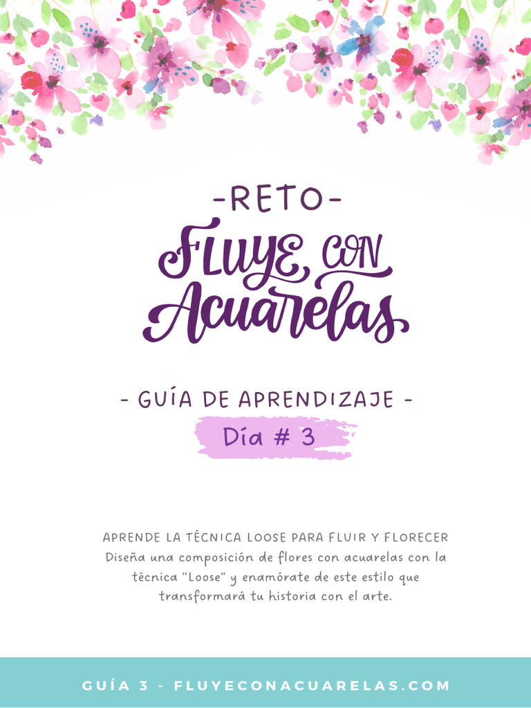 Técnica Loose en Acuarelas: Guía Día 3 | PDF