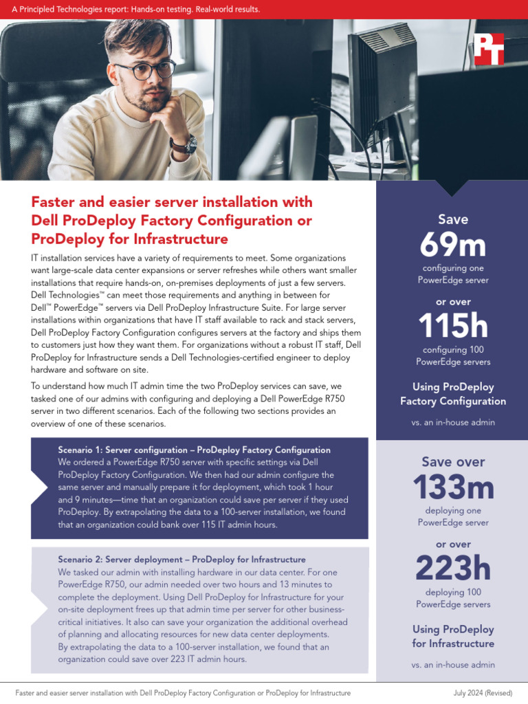 Principled Technologies Prodeploy and Factory Configuration Services ...