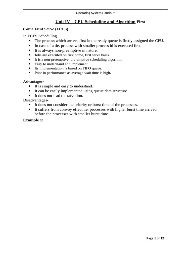 Cpu Scheduling Solved Problems For Practise Pdf Scheduling Computing Applied Mathematics