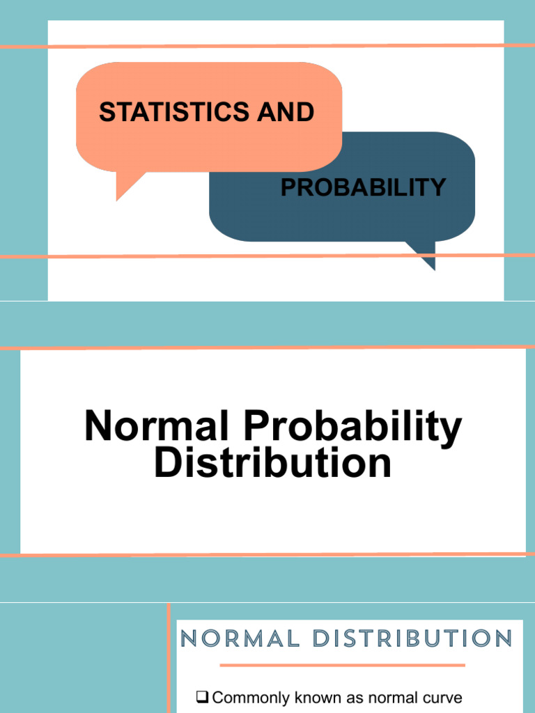 Statistics Probability Normal Curve | PDF