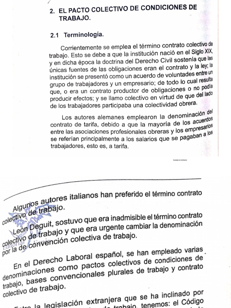 Pacto Colectivo Condiciones de Trabajo Examen final | PDF