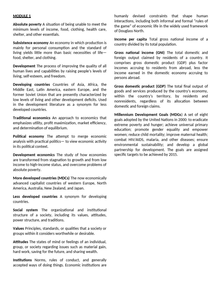 Econ Dev Midterm Reviewer | PDF | Taxes | Labour Economics