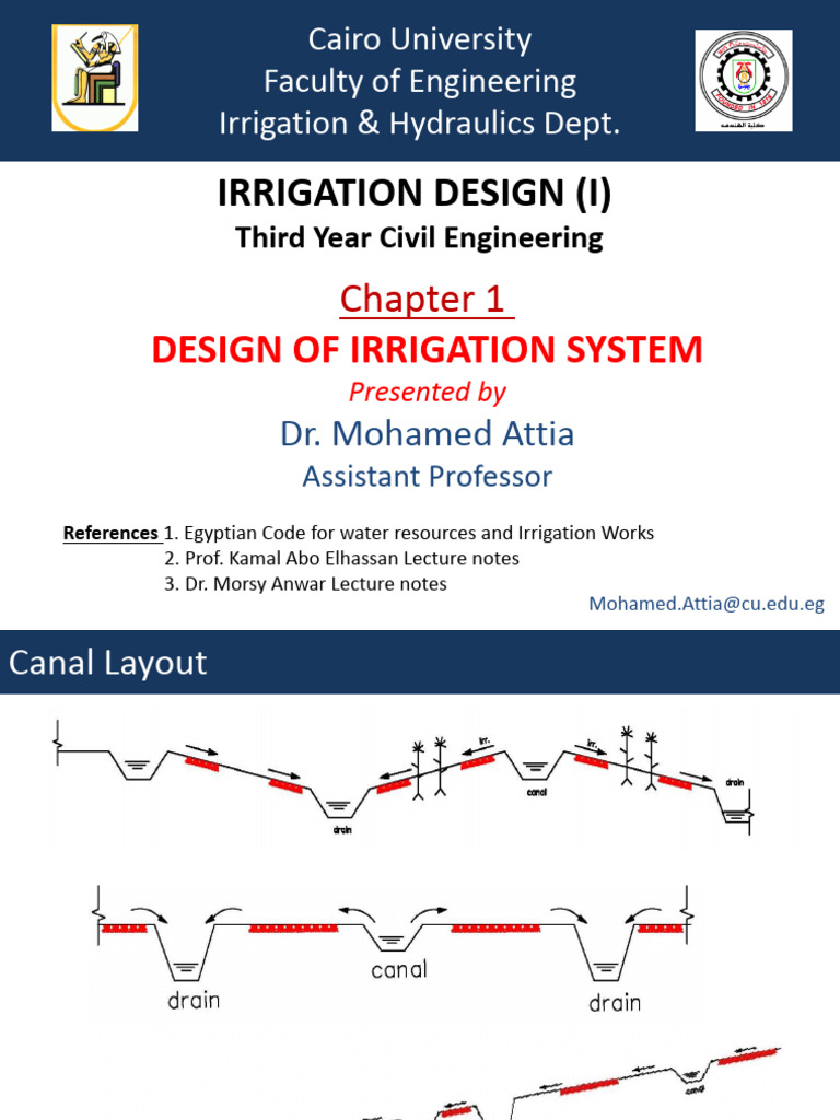 Canal Irrigation System Design Overview | PDF | Canal | Earth Sciences