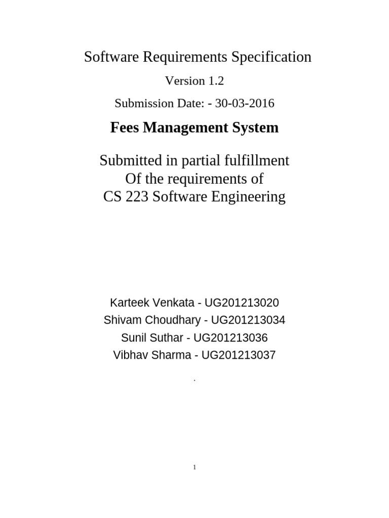 Fees Management System - Apdated - 2 | PDF | Databases | User (Computing)