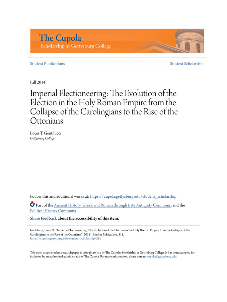 Evolution of Elections in the Holy Roman Empire | PDF | Holy Roman ...