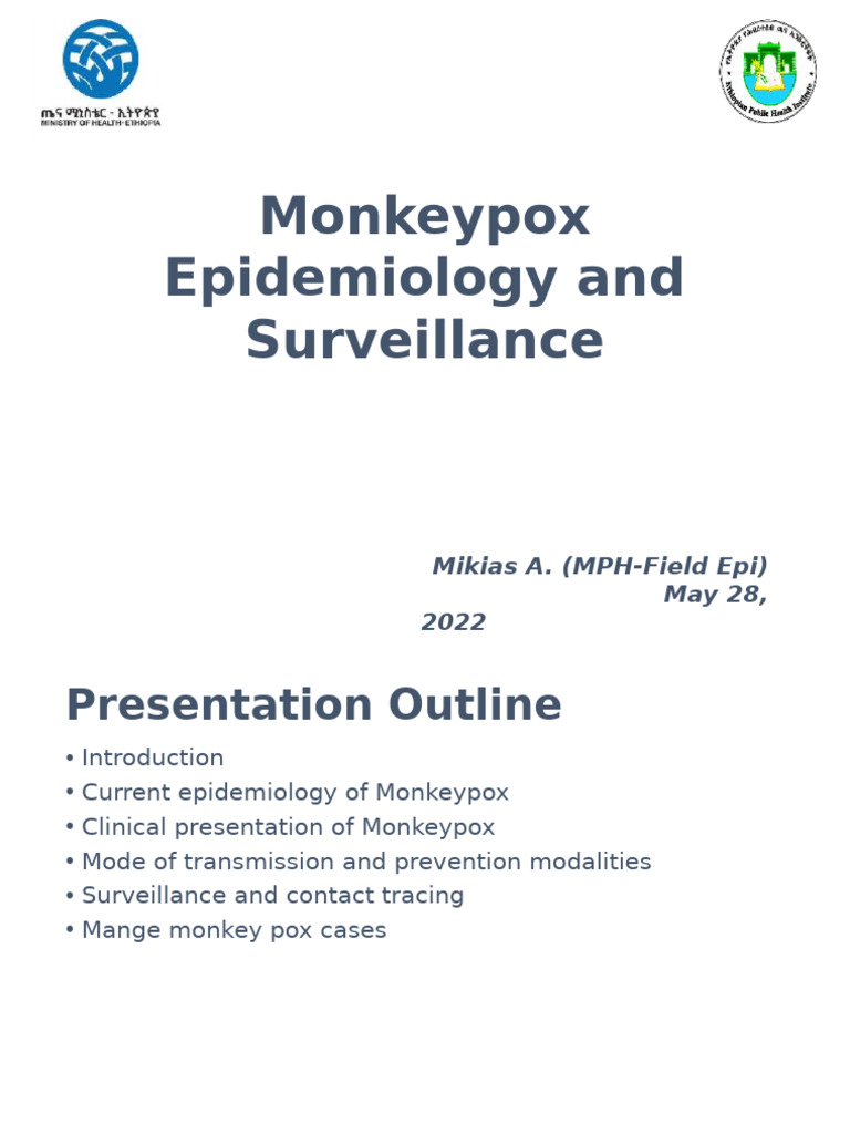 Monkeypox Epidemiology and Surveillance_Virtual Orientation | PDF | Smallpox | Diseases And ...