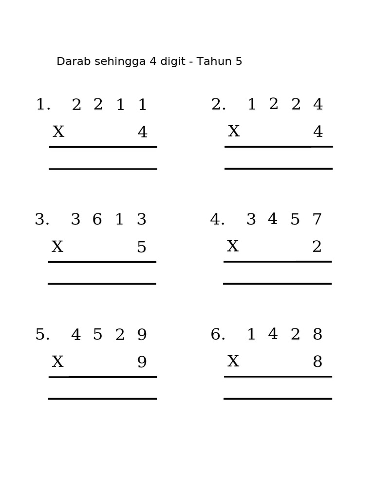 Darab 4 Digit | PDF
