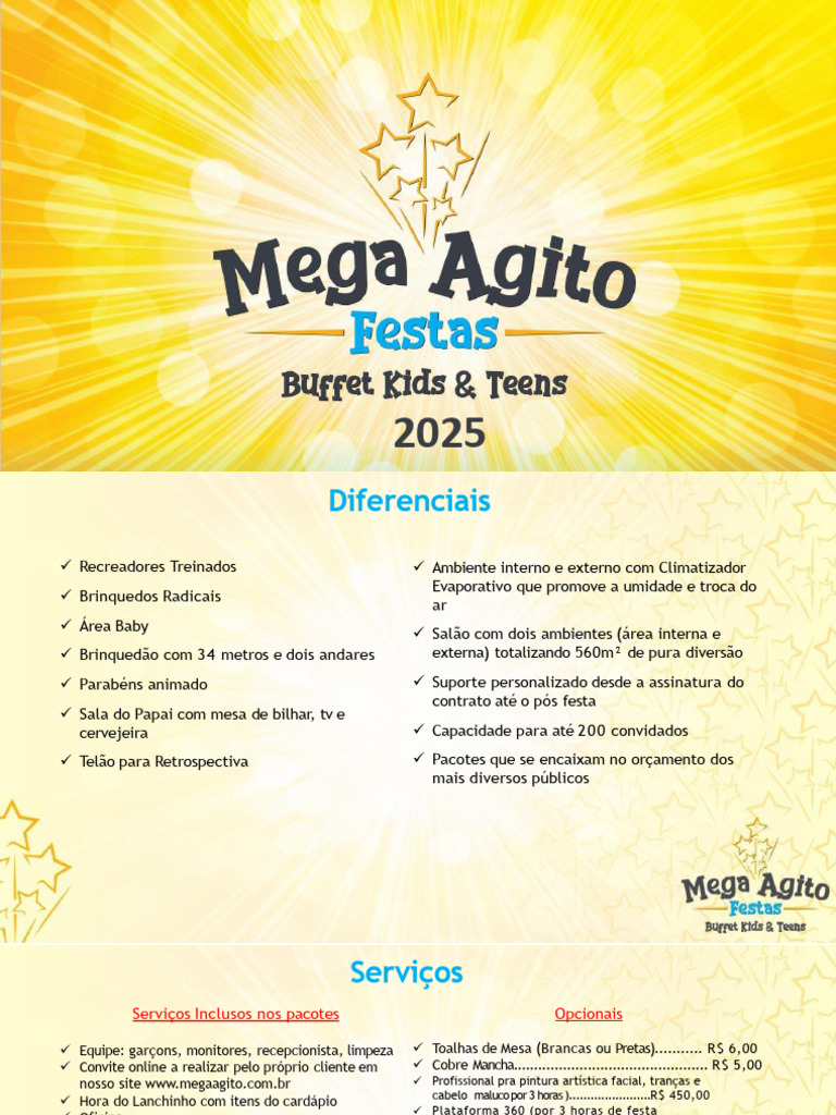 Novo Cardapio Mega Agito 2025 | PDF | Bolos | Culinária