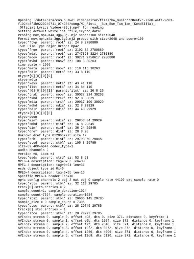 av_log | PDF | Digital Audio | Audio Engineering