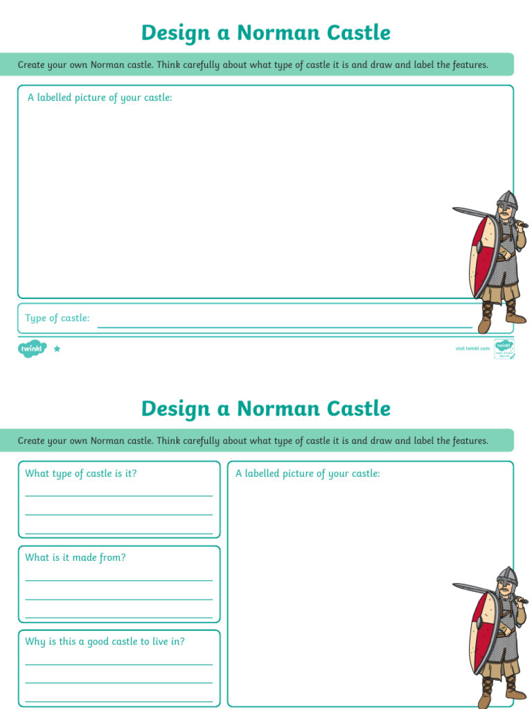 Design Your Own Norman Castle | PDF