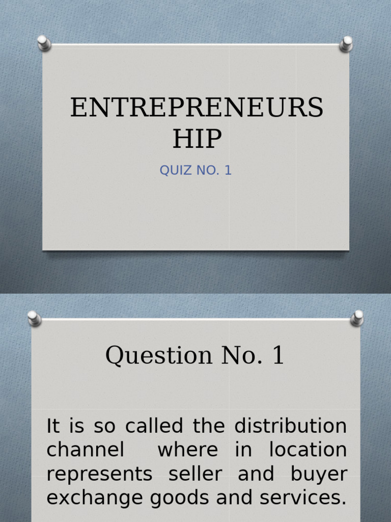 Entrep Quiz | PDF | Prices | Sales