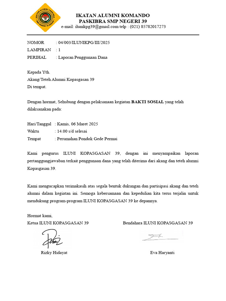 LPJ Baksos 2025 | PDF