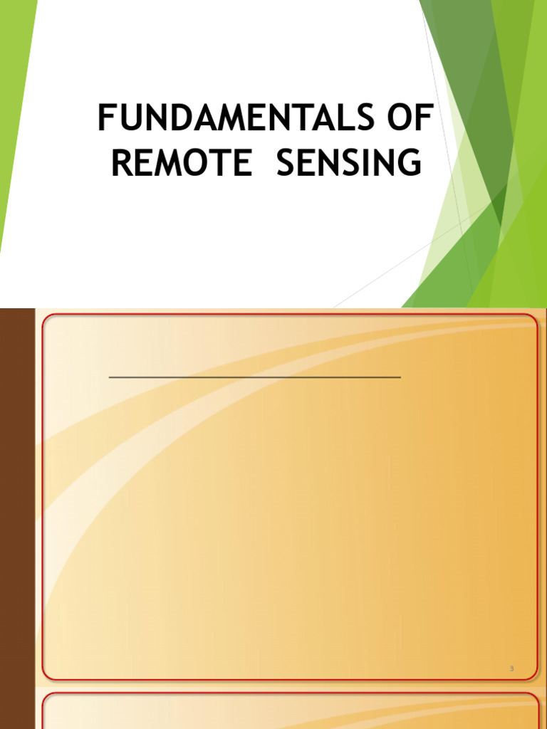 Fundamental Remotesensing | PDF | Remote Sensing | Infrared