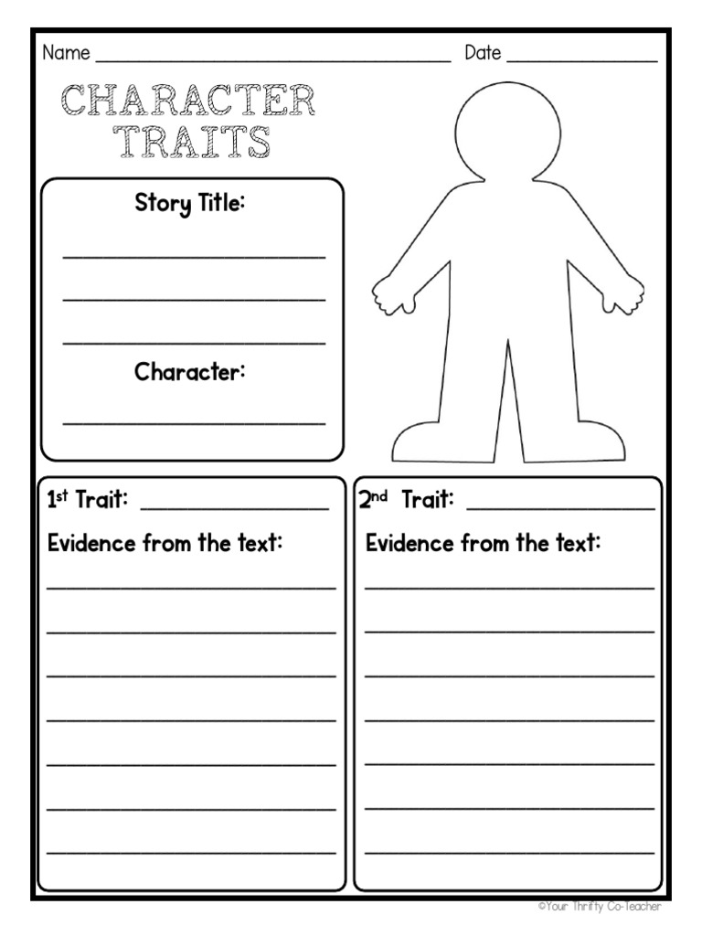 Describing Characters Worksheet (2) | PDF