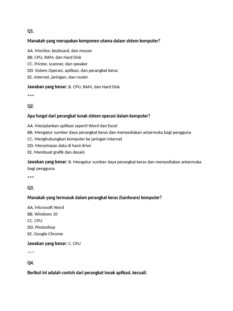 SOAL PAS Genap TIK Kelas XII 2025 | PDF