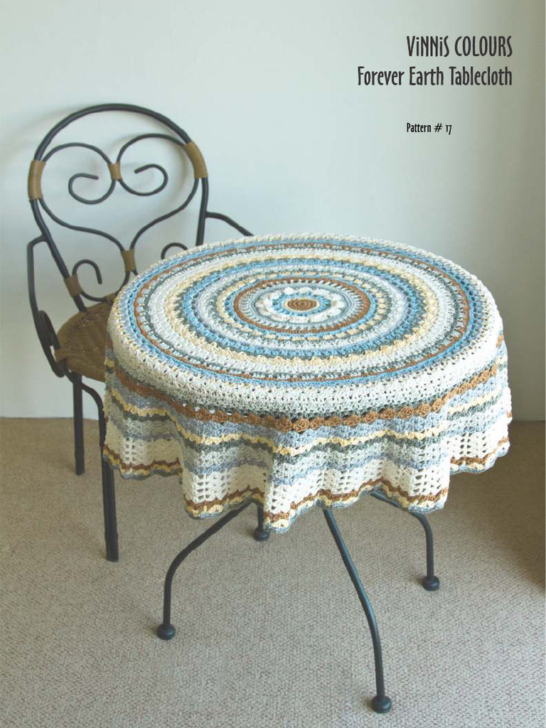 P17 Forever Earth Tablecloth | PDF | Crochet | Needlework
