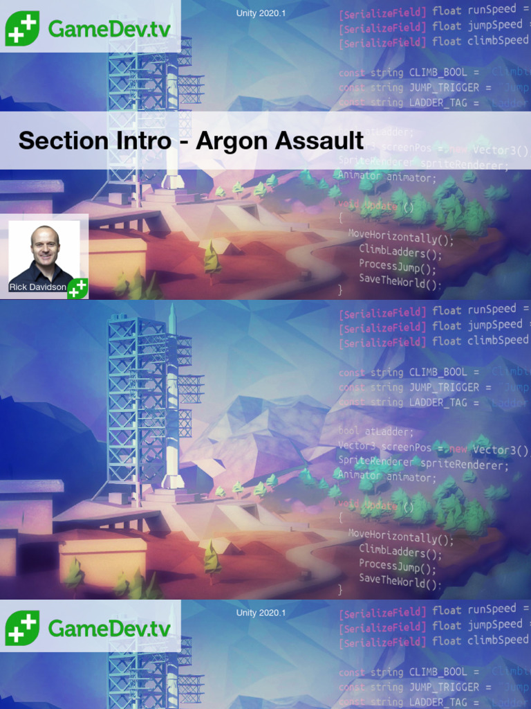Unity 3D Slides - Argon Assault | PDF | Rotation | Texture Mapping