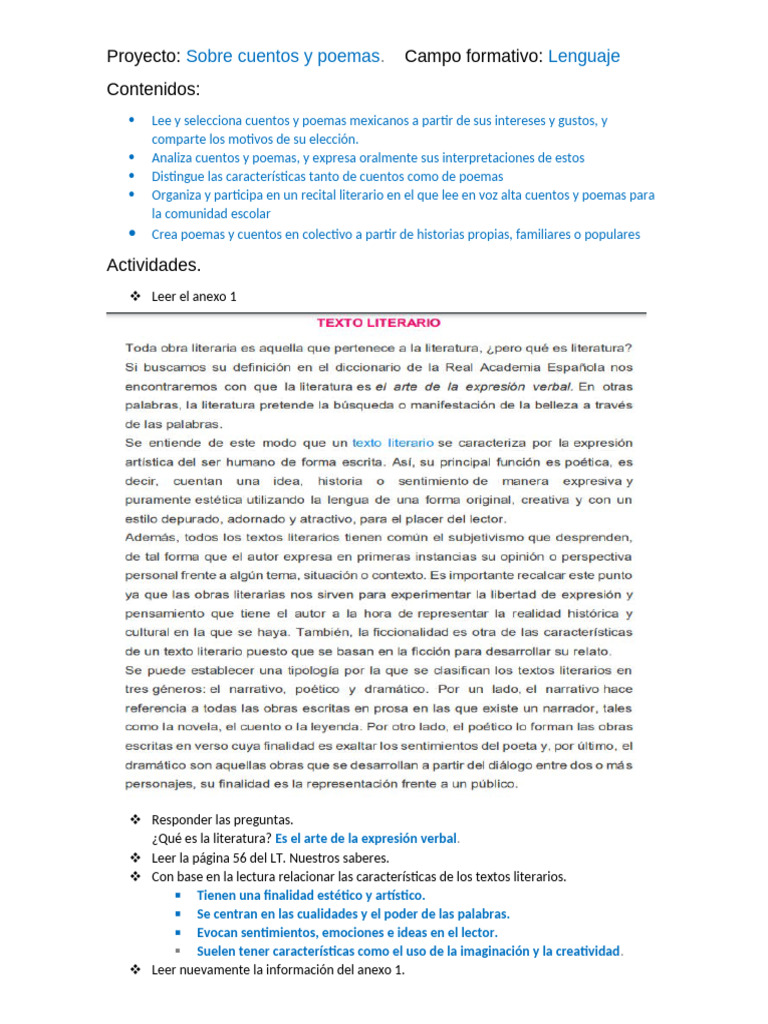 EXAMEN E Lenguaje 3 TrIm | PDF | Poesía | Rima