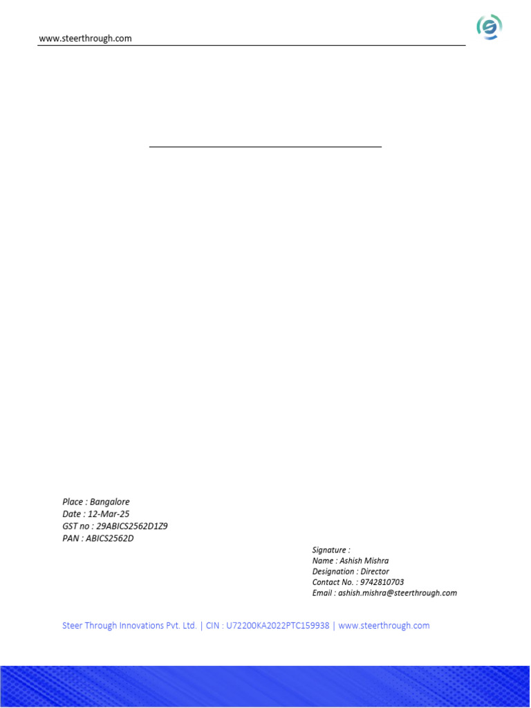 Steer Through Letter Head | PDF