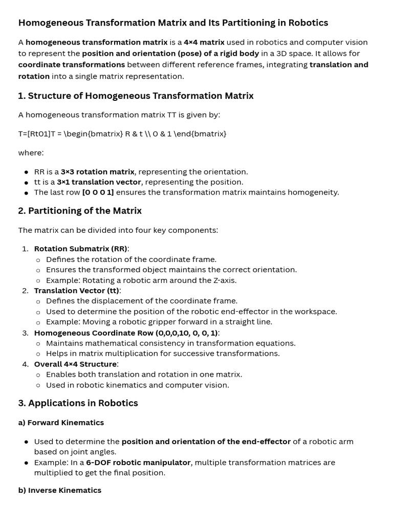 Homogeneous Transformation Matrix And Its Partitioning In Robotics 20250309 194020 0000