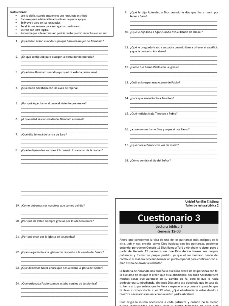 Cuest 3 | PDF | Abrahán | Ismael