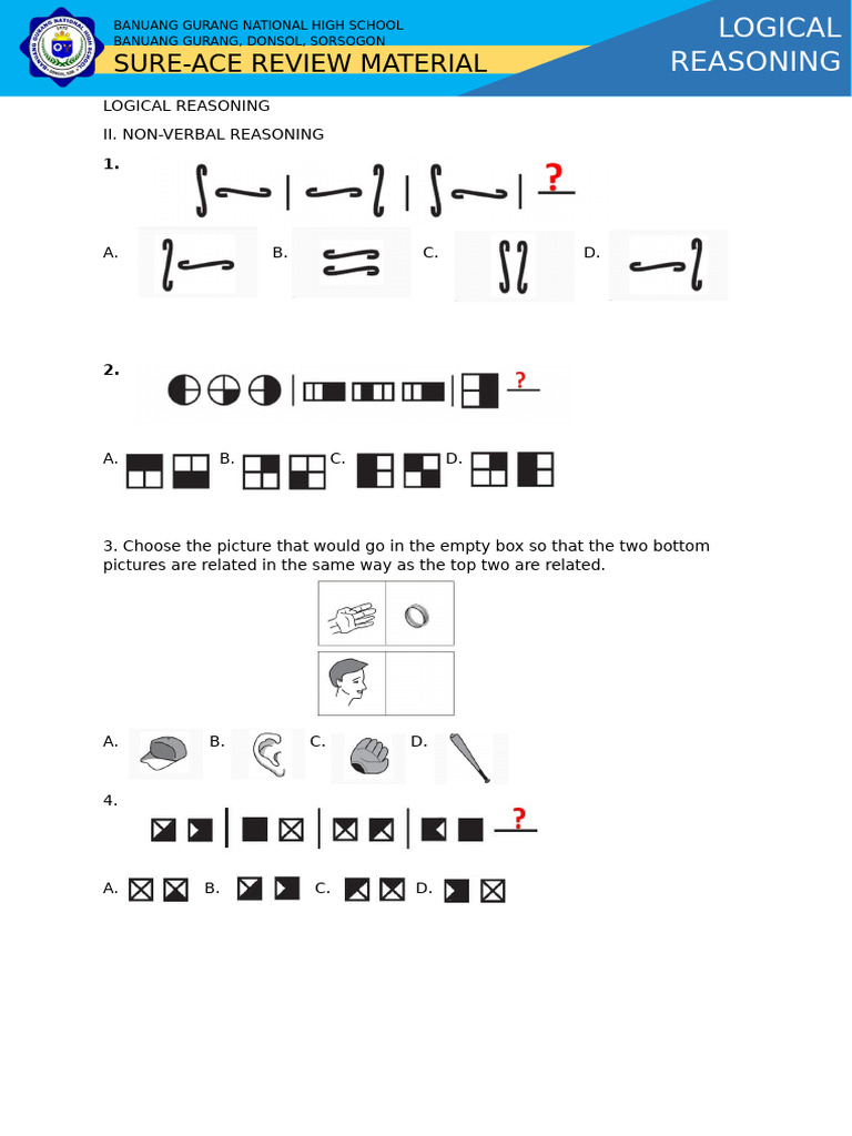 Non-Verbal Reasoning | PDF